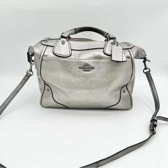 Coach | Bags | Coach Metallic Leather Crossbody Bag | Poshmark